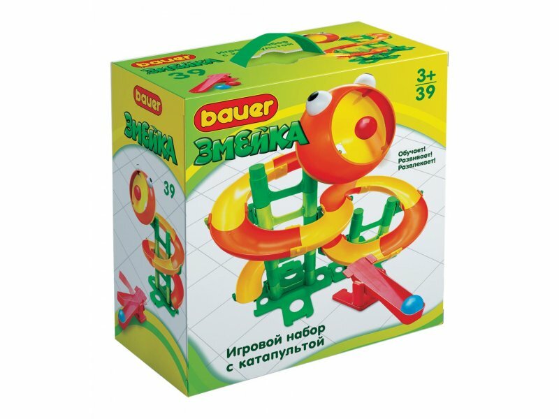Набор игровой Bauer Змейка 39 деталей с катапультой