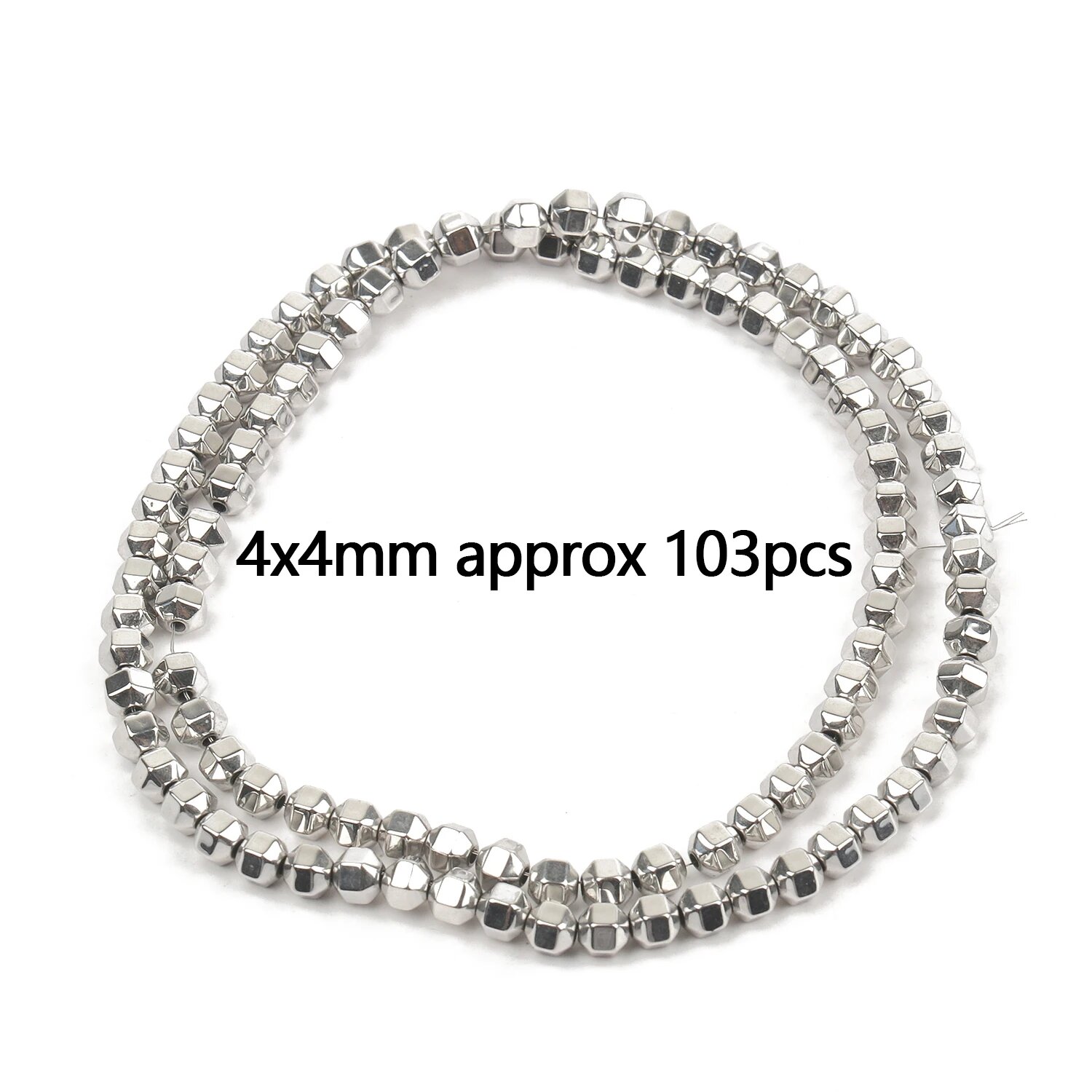 Гематитовые бусины TANANTA белые для ювелирных изделий type6-4x4mm