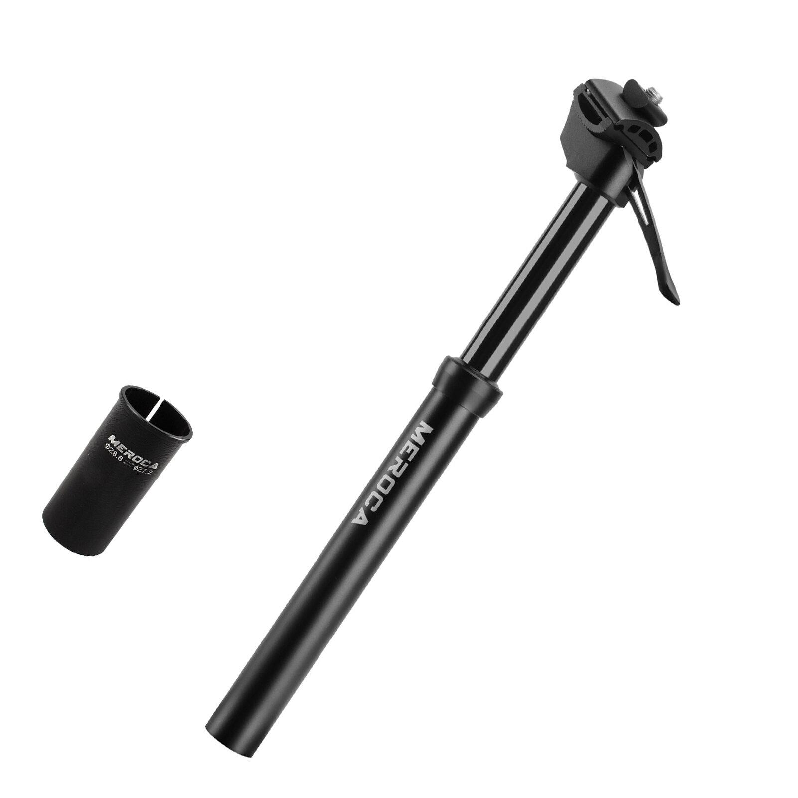 Гидравлический подъемник седла с регулируемым углом, ручное управление, алюминиевый сплав, длина 350/400мм, ход 100/125мм, внешний диаметр 27.2мм, адаптер под седло 28.6/30.0/30.4/30.8/33.9мм, вес 619г/640г