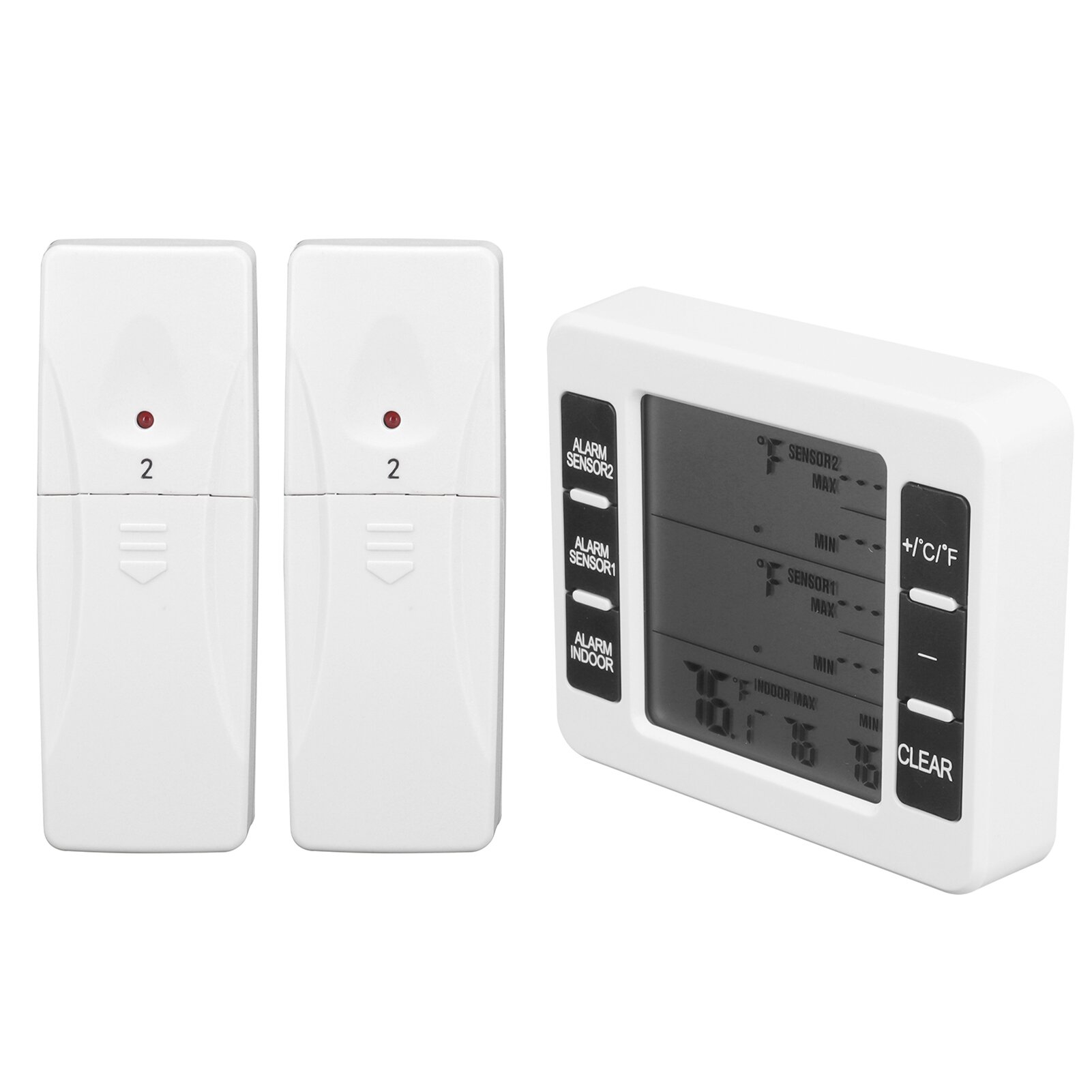 Беспроводной датчик температуры монитора для холодильника с сигнальной сигнализацией