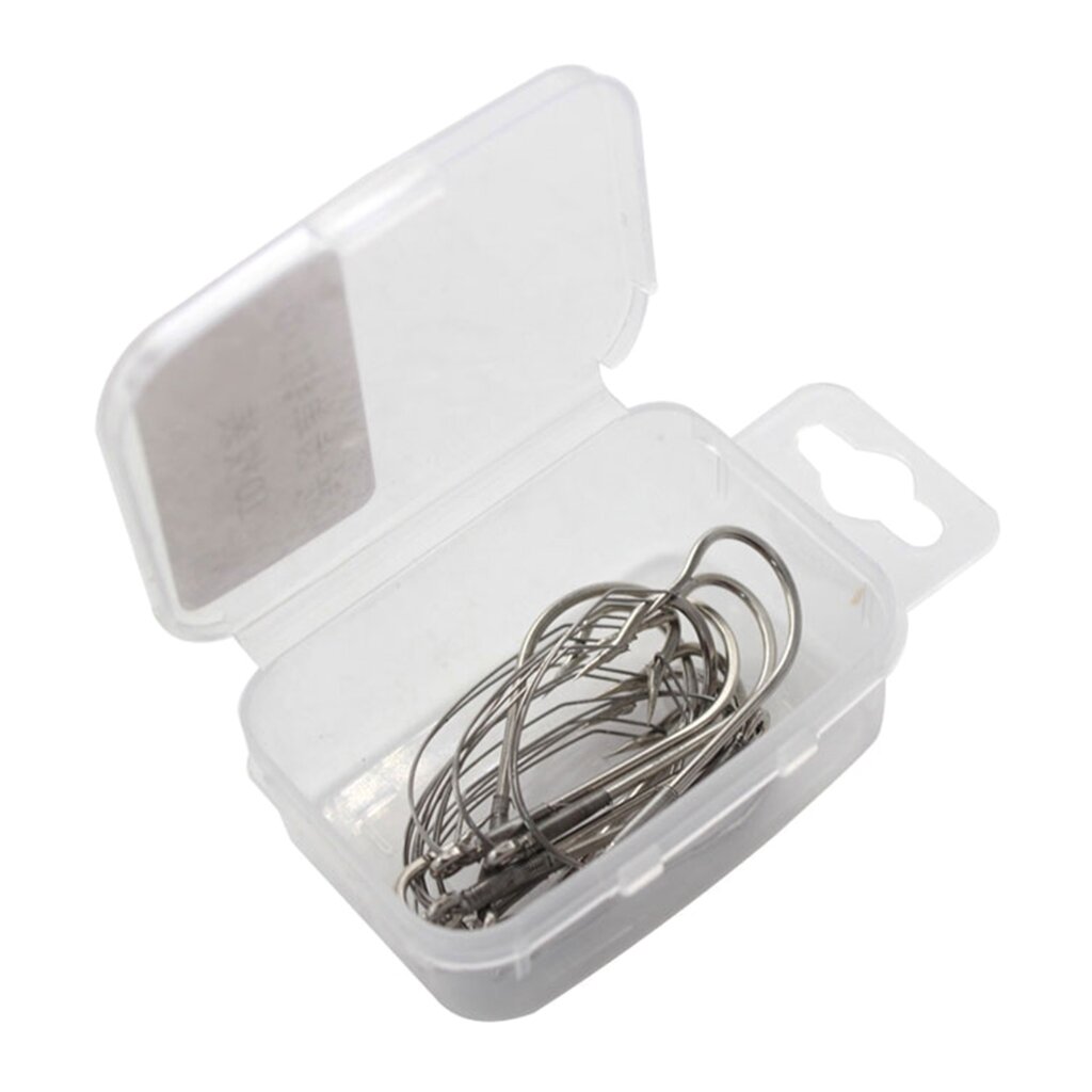 (1 комплект из 10 штук) Защита для зубов одинарный крючок Luya не подвешивается, нижний крючок привязан травой к стальной проволоке, мягкий червячный рыболовный крючок с колючей проволокой и длинной ручкой-1