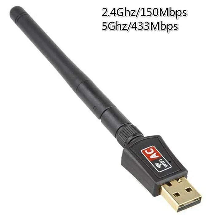 ANDDEAR беспроводной USB-адаптер Wi-Fi с внешней антенной 2.4G/5.8G для Android