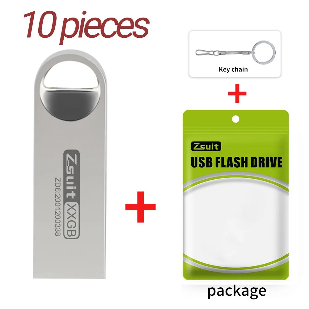 USB-флеш-накопитель ZSUIT металлический водонепроницаемый объемом 4 ГБ, 8 ГБ, 16 ГБ, 32 ГБ