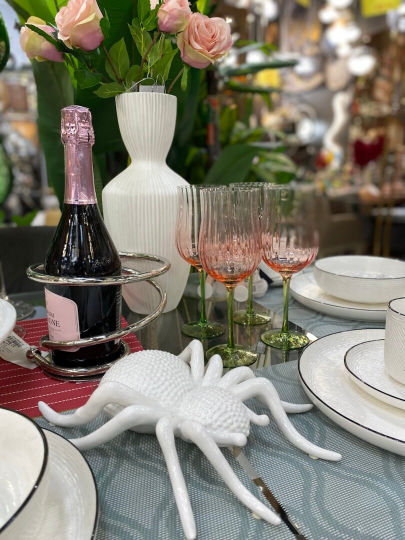 Бокал для вина набор 4 шт Casaentera CE02-815853 розовый/зеленый 75х75х220h