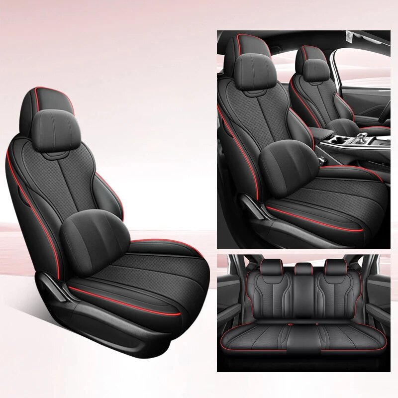 Модные на заказ чехлы на автомобильные сиденья NAPPA из кожи люкс для JAC T9 2024, аксессуары для интерьера, высокое качество 9 PCS