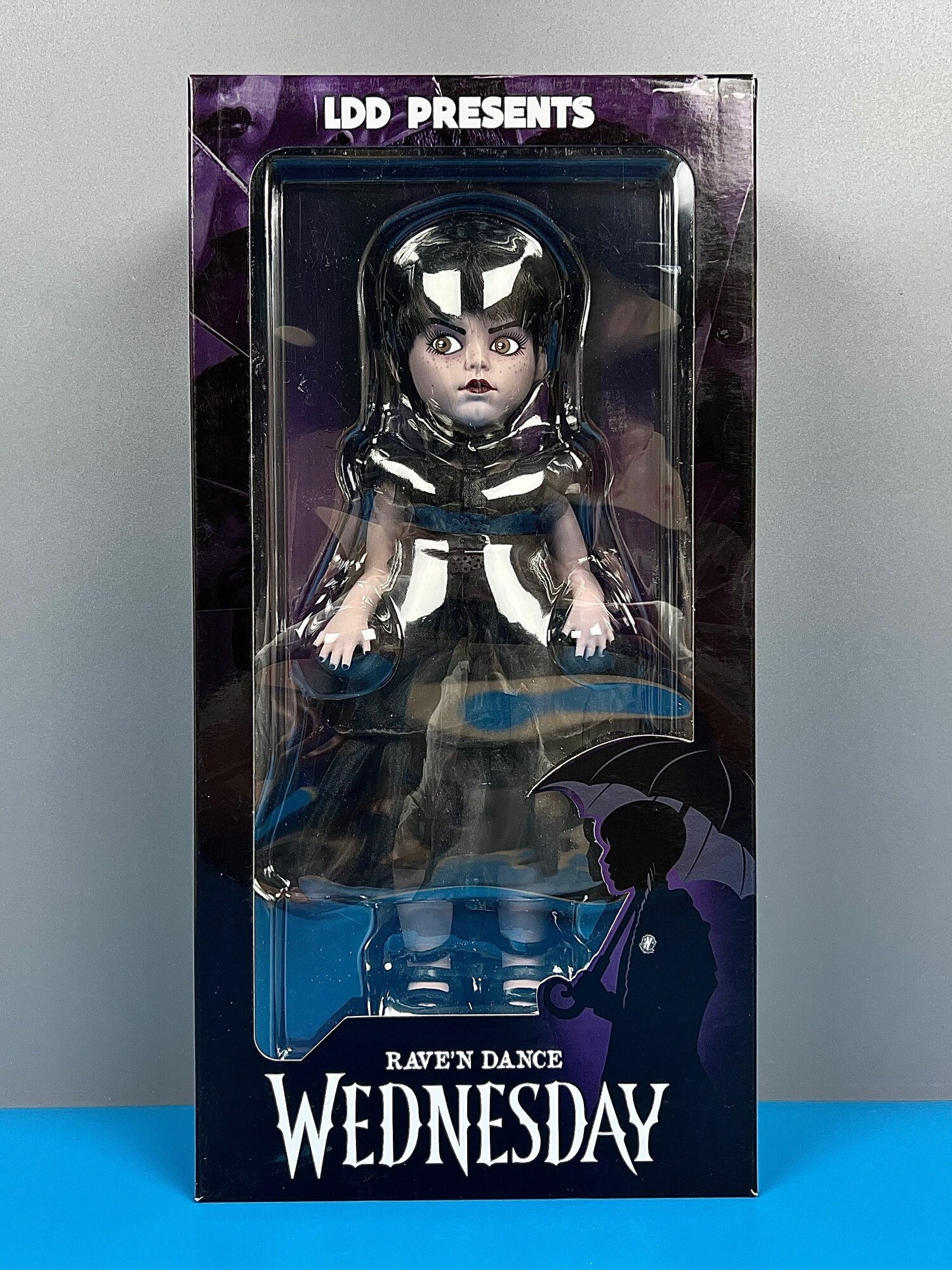 Фигурка Wednesday Addams, Rave'N Dance / Оригинал Mezco Toyz, Living Dead Doll, LDD, 27 см. / Кукла Уэнсдей Аддамс