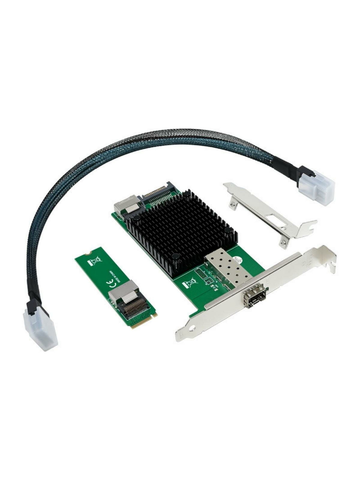 10Gtek 10Gb PCIE networking Card Single Port 82599EN Controller Ethernet LAN Adapter Support networking Card for PC Desktop
