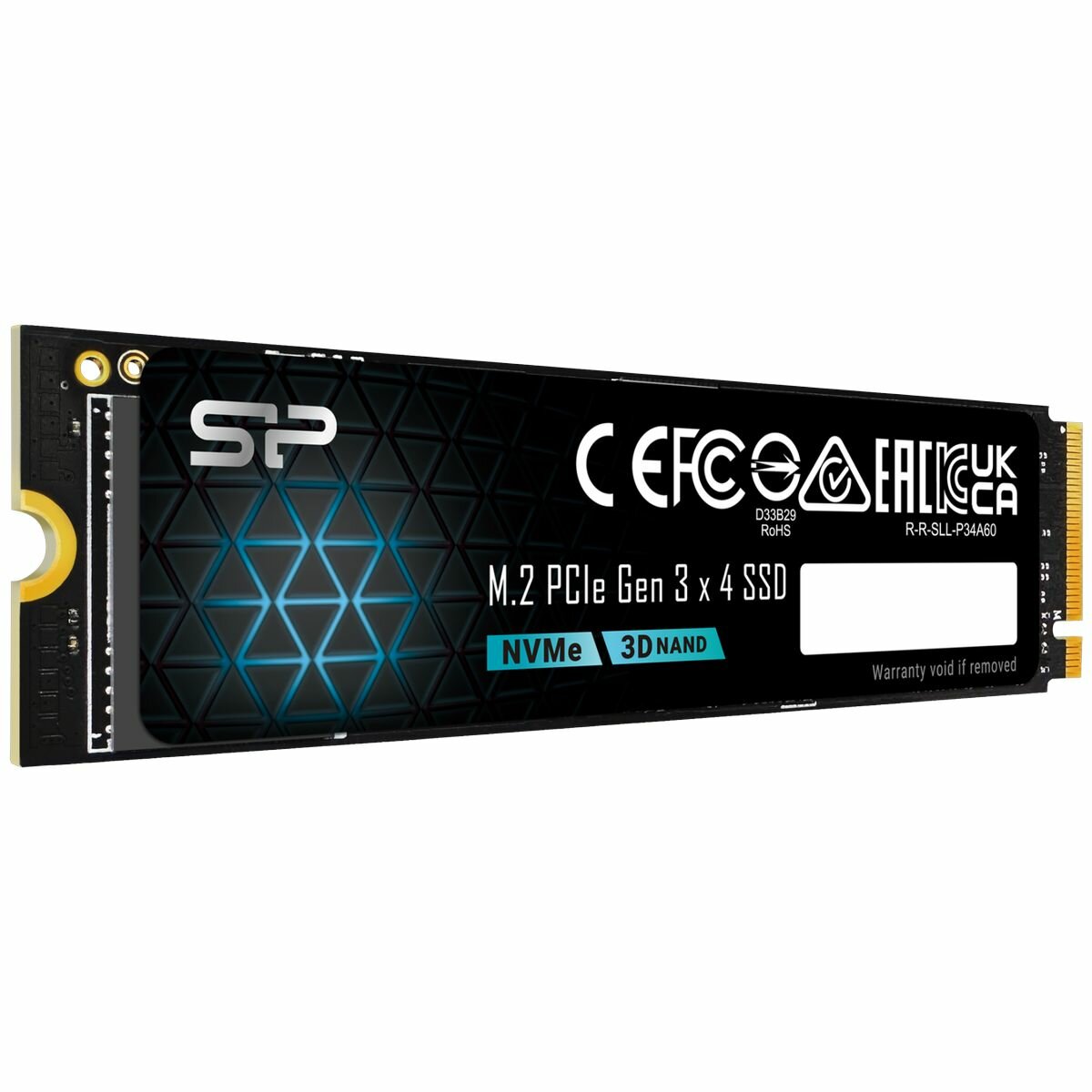 Накопитель SSD Silicon Power P34A60, 256 ГБ, M.2 2280 (SP256GBP34A60M28)