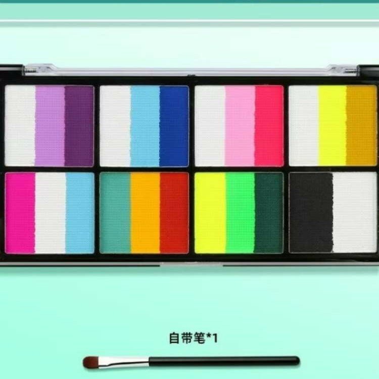 Детская раскраска "Лицо", радужная полоска, 50г