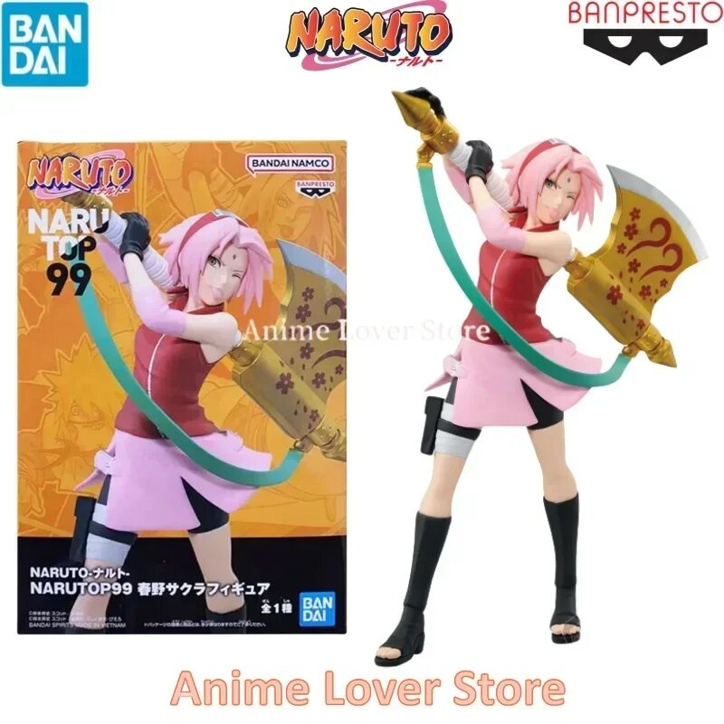 100% оригинал Bandai Banpresto Naruto Uzumaki Naruto Haruno Sakura Hatake Kakashi Uchiha Shisui Uchiha Itachi top99 Аниме Фигурка, original box, Розовый, Унисекс
