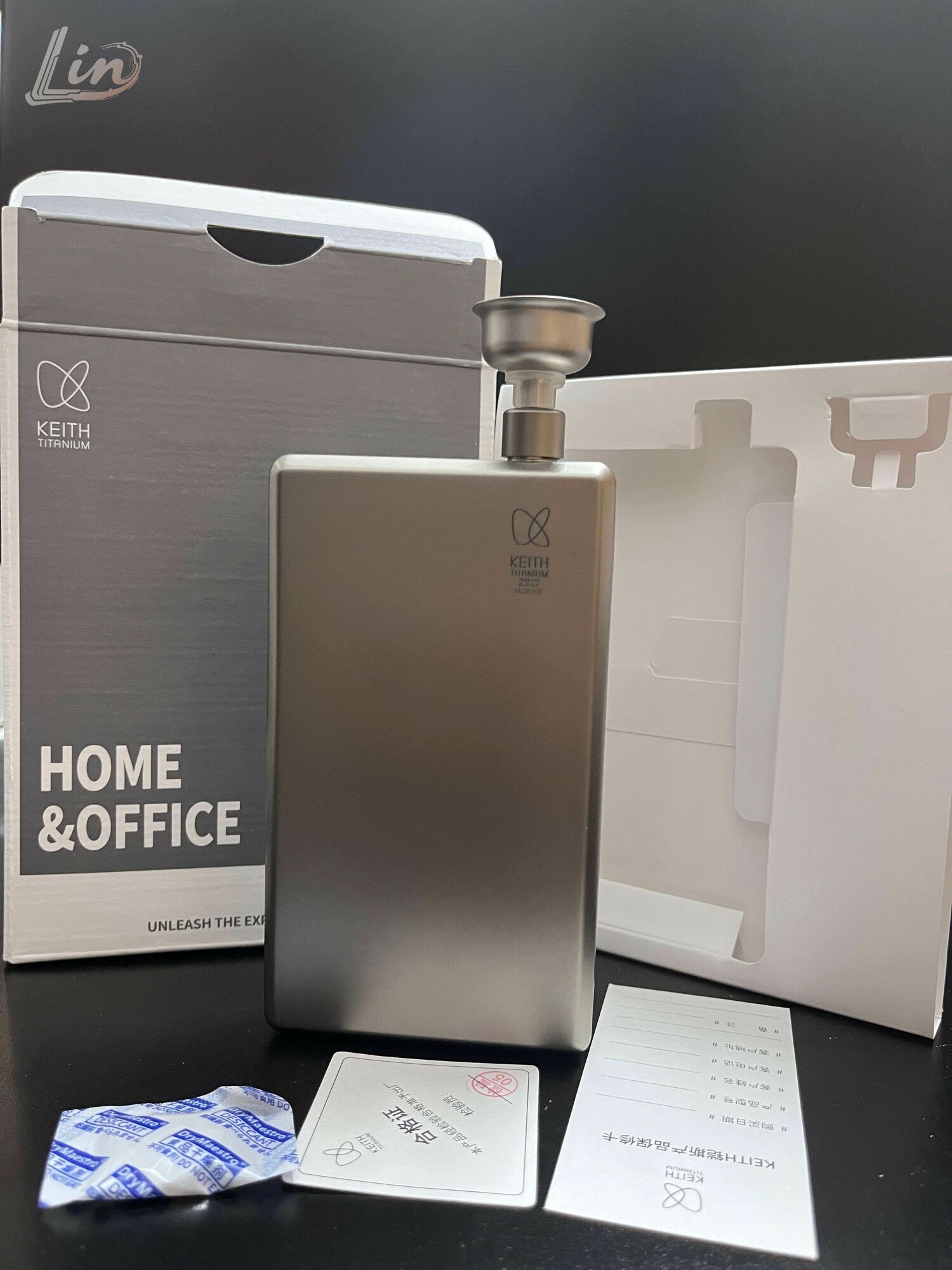 Фляга титановая для алкоголя, титановая фляжка для виски Keith Titanium 200ml Ti9307 18+LIN