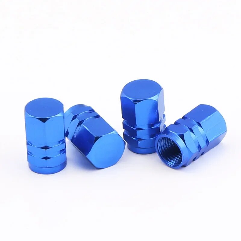 Колпачки для ниппелей колес, 4 шт, Blue