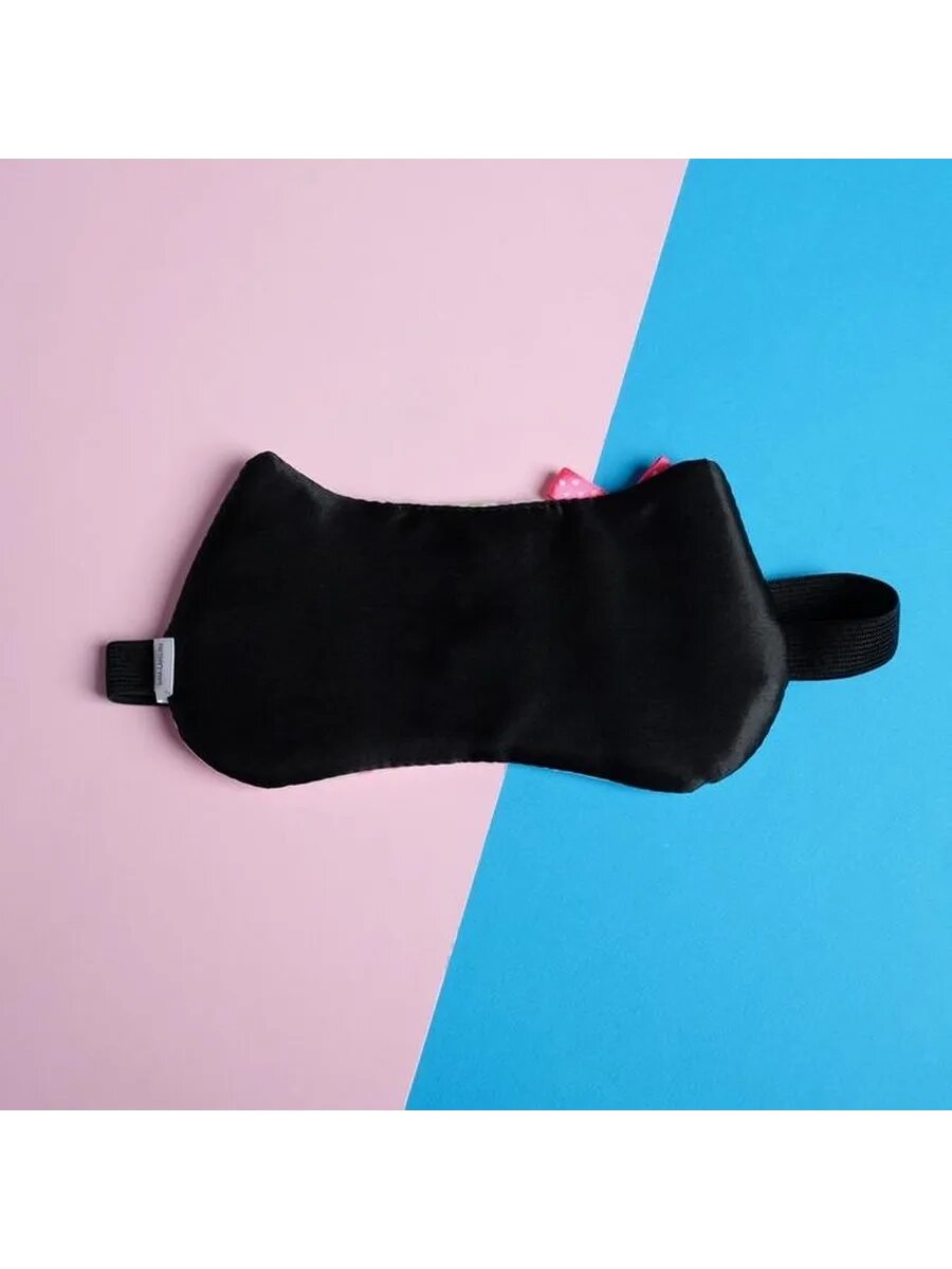 Розовая маска для сна «Совушка» — уют и комфорт