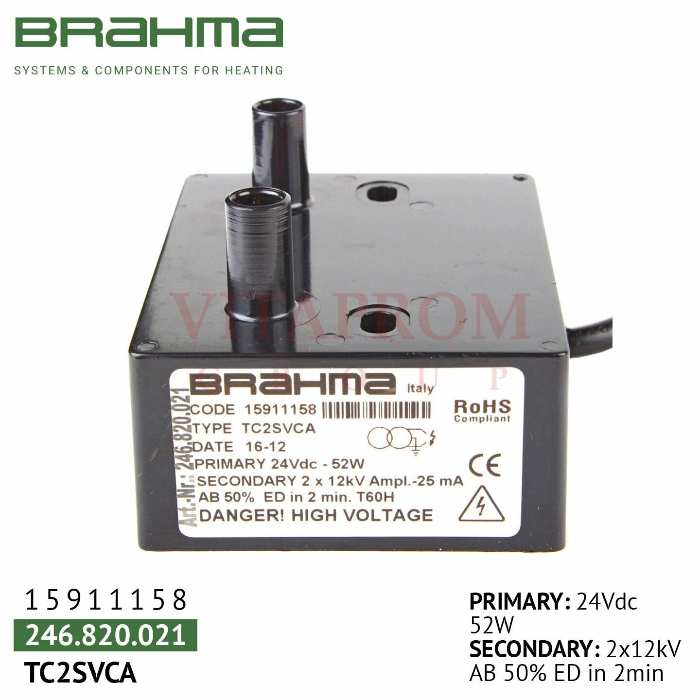Трансформатор Brahma TC2SVCA, 15911158