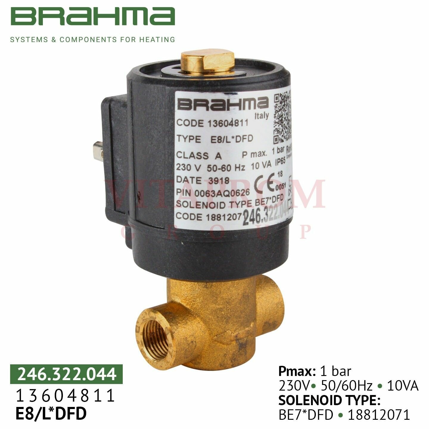 Клапан Brahma E8/L*DFD, 13604811
