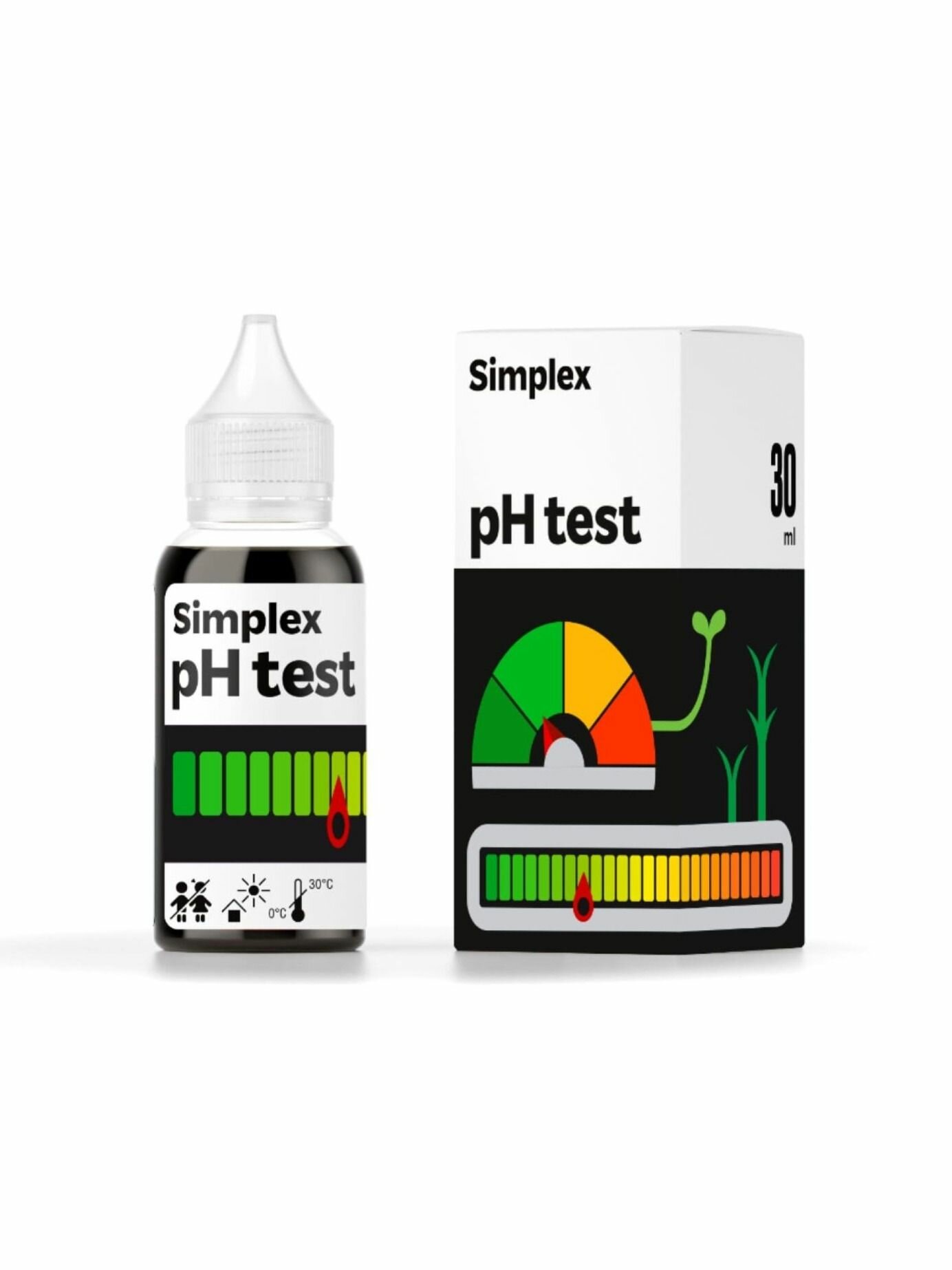Измеритель кислотно-щелочного баланса Simplex PH Test 30 мл.