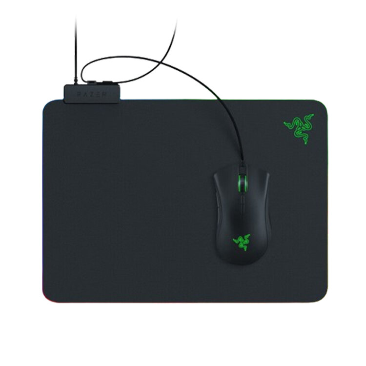 Геймерский коврик для мыши Razer Firefly Luminous Beetle V2, черный, USB, RGB, иридесцентное св glow