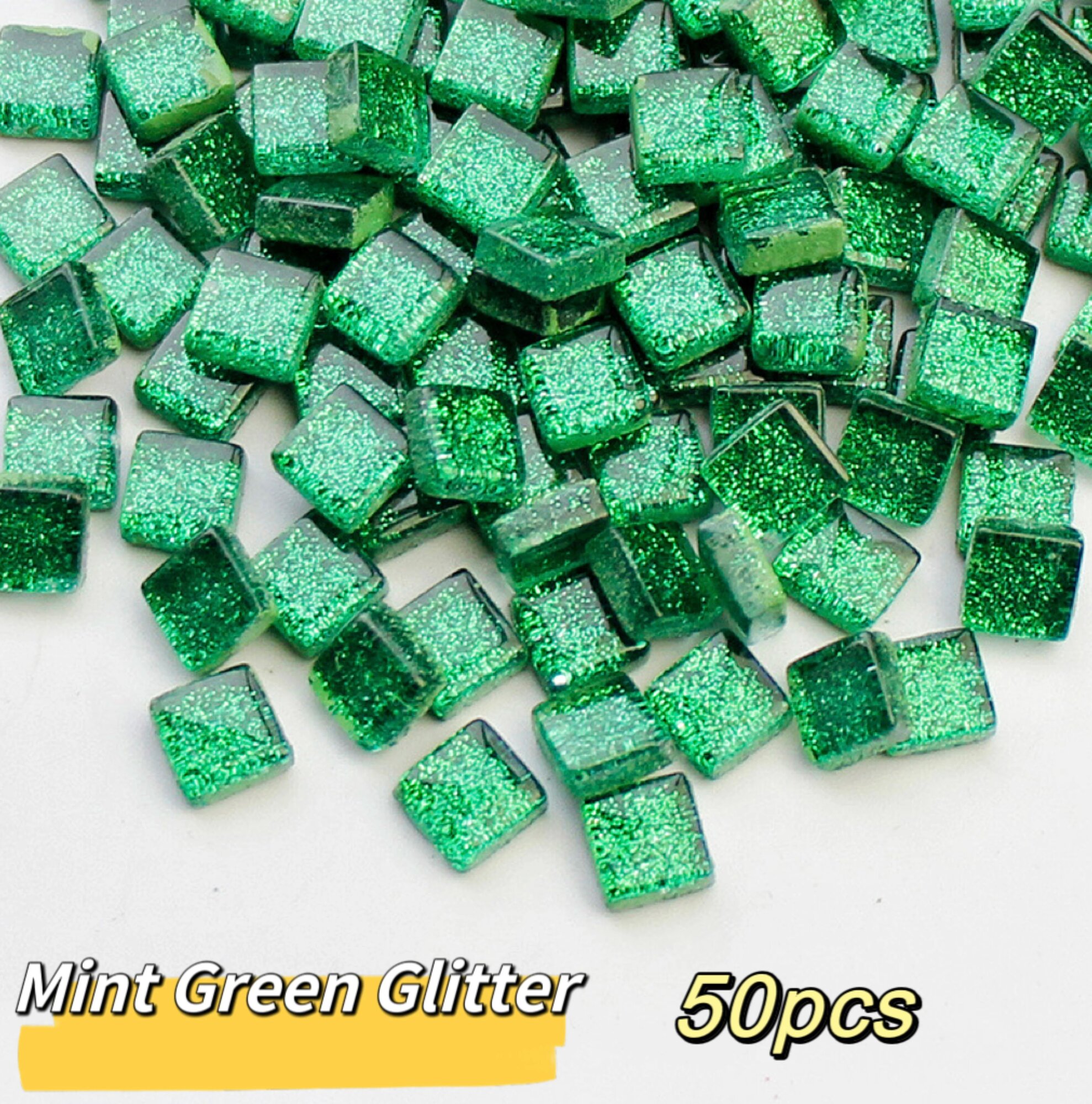 50 шт. DIY сверкающая керамическая квадратная Мозаика Кристалл смешанные цвета мозаика принадлежности для художественных изделий ваза плитка материал для украшения стен