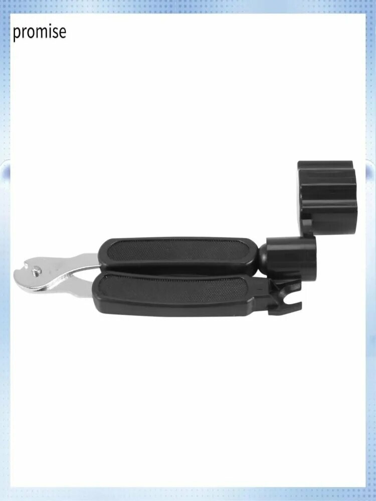 Черный 3 в 1 Многофункциональная гитарная струнная намотка Струнный резак Съемник штифтов