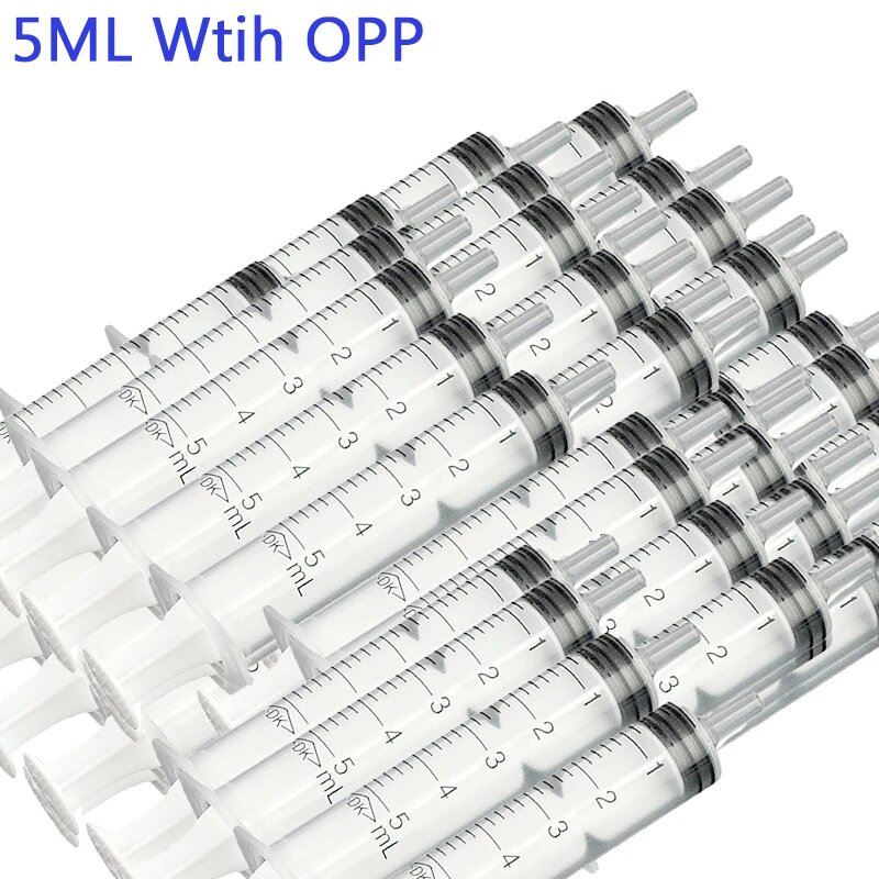 Одноразовые шприцы пластиковые 5 мл, цвет 5Pcs