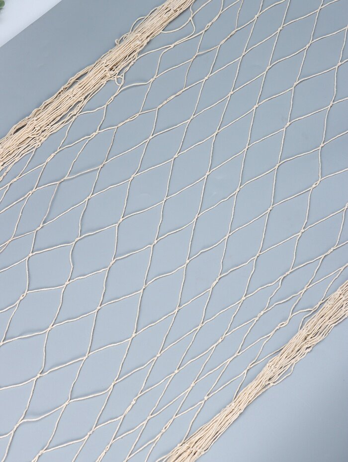 Декоративная сетка настенная, хлопок, 200×200 см, беж