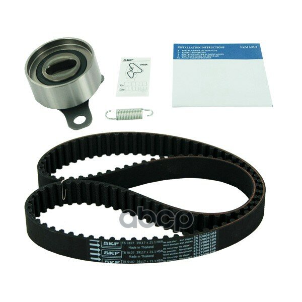 Комплект ГРМ TOYOTA CARINA E, RAV 4 , AVENSIS 1,6 1993=> (ролик 1шт+ремень 117x21,1) 1350502030 Skf арт. VKMA 91005