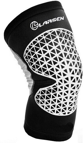 Суппорт, фиксатор колена, наколенник, ортез Larsen NT60016 чёрный/белый L