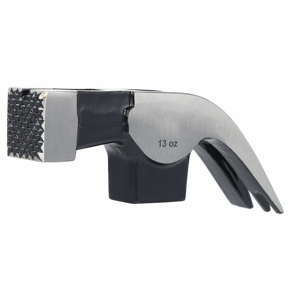 Головка молотка-гвоздодера плотника, 13 унций, двойная вилка, угол изгиба.