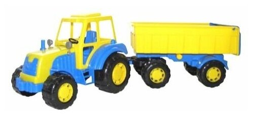 Игрушечная машинка Трактор Алтай с прицепом №1 (в сеточке)