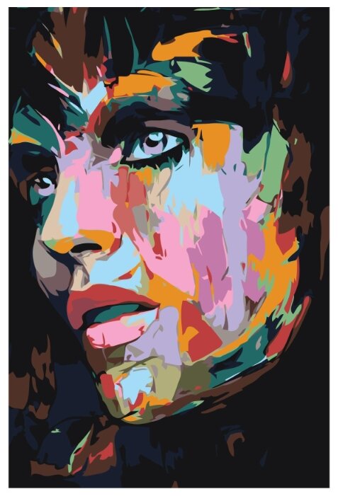 Красочный лик Раскраска картина по номерам на холсте