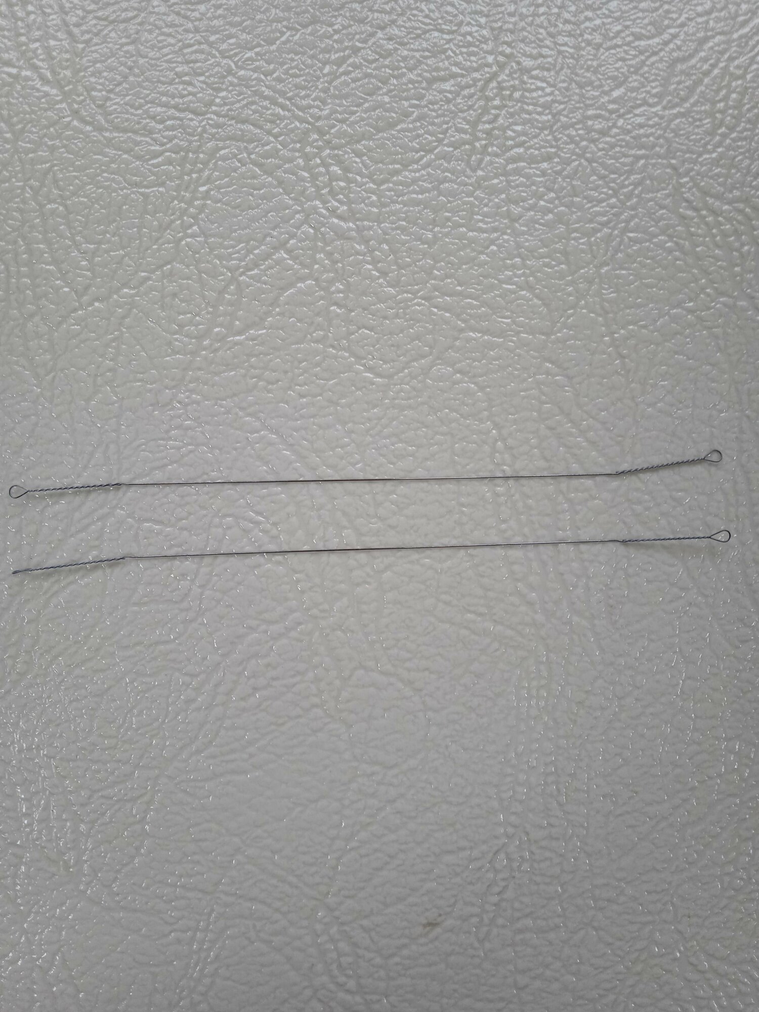 Поводок струна для рыбалки титановый диам.0,4мм, тест14кг, 50см, 2шт.