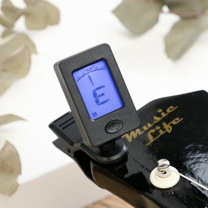 Тюнер для настройки гитары/укулеле Music Life, черный, 9448295