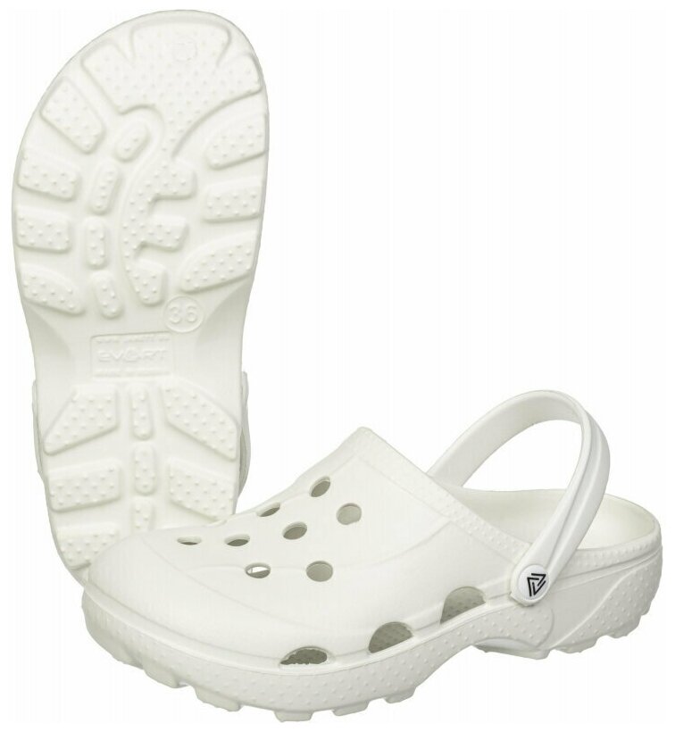 Сабо женские EVART Ола белый/белый р.39, 1457628