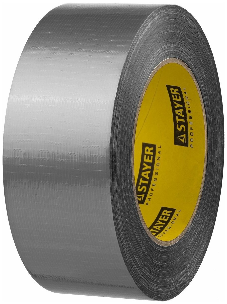 Армированная лента STAYER 48 мм 45 м черная влагостойкая