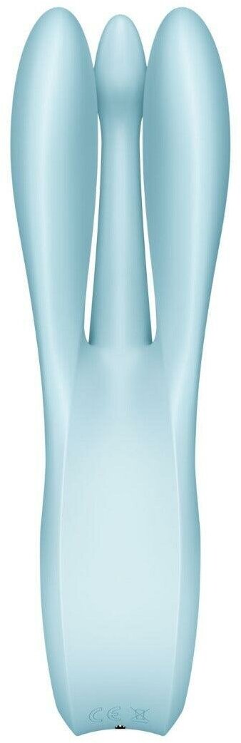 Вибратор с пальчиками Satisfyer Threesome 1, голубой