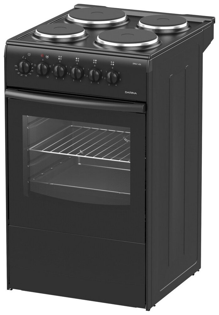 Электрическая плита DARINA S EM 341 404 Аt, цвет антрацит, эмаль, 4 конфорки