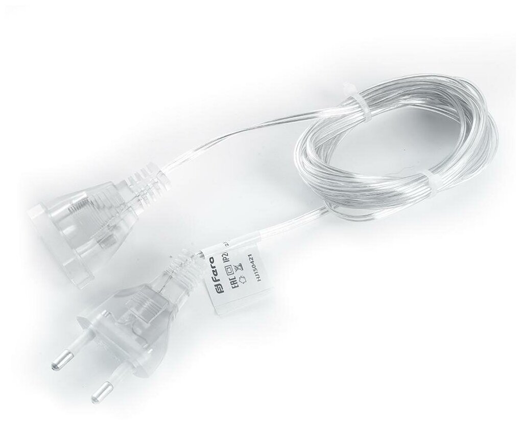 Сетевой шнур для гирлянд Feron DM305 41659, цвет Прозрачный/, материал /