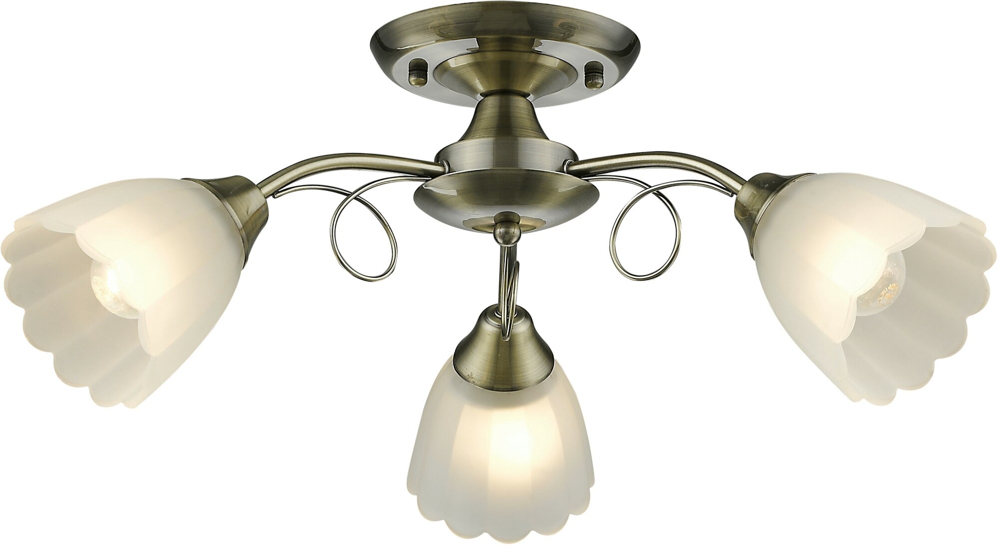 Потолочная люстра Velante 708 708-507-03, E27, кол-во ламп:3шт, Бронза