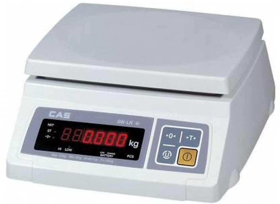 Настольные весы CAS SW II-02 один дисплей, LED 77-00032241, Модель обладает высокой скоростью работы