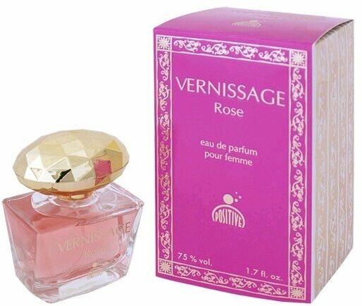 Positive parfum Парфюмерная вода женская Vernissage rose цветочная 50 мл