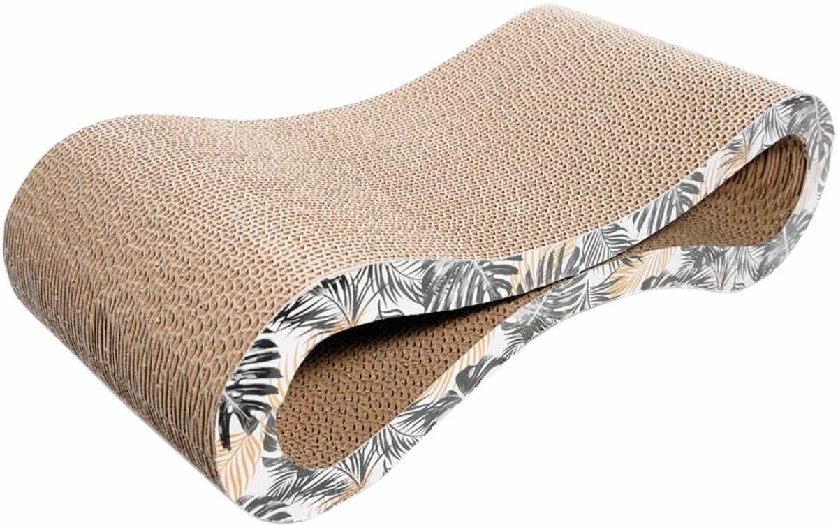 Когтеточка лежанка Triol Бесконечность двусторонняя гофрокартон 45 х 20 х 12,5 см (1 шт)