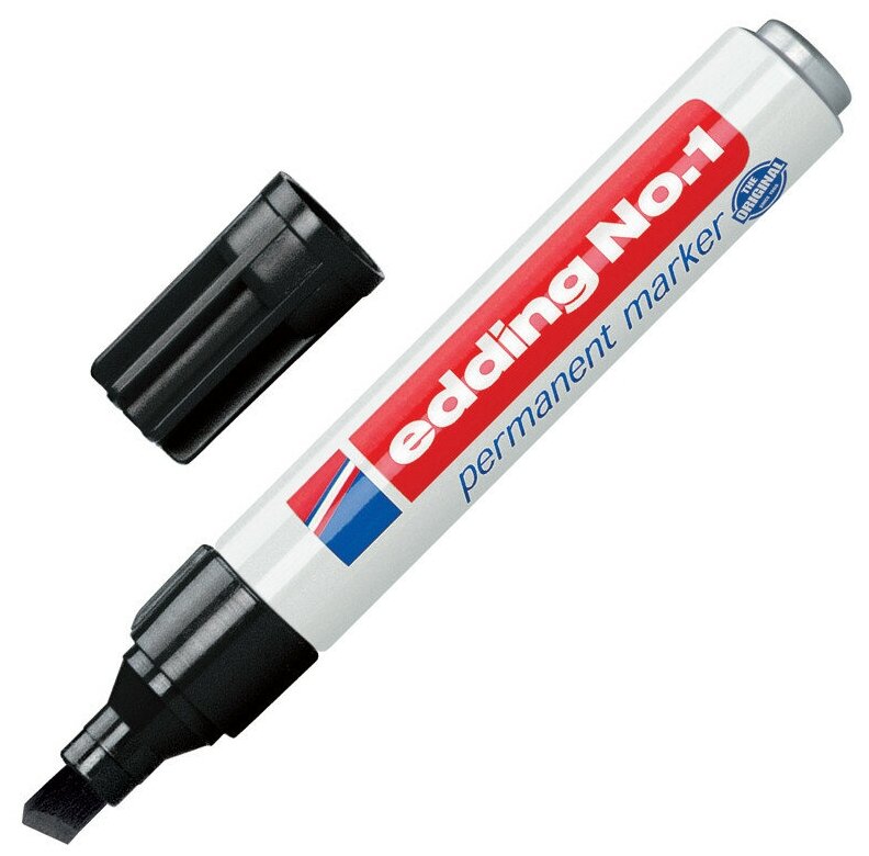 Маркер перманентный Edding E-1/1 черный (толщина линии 1-5 мм) 539358
