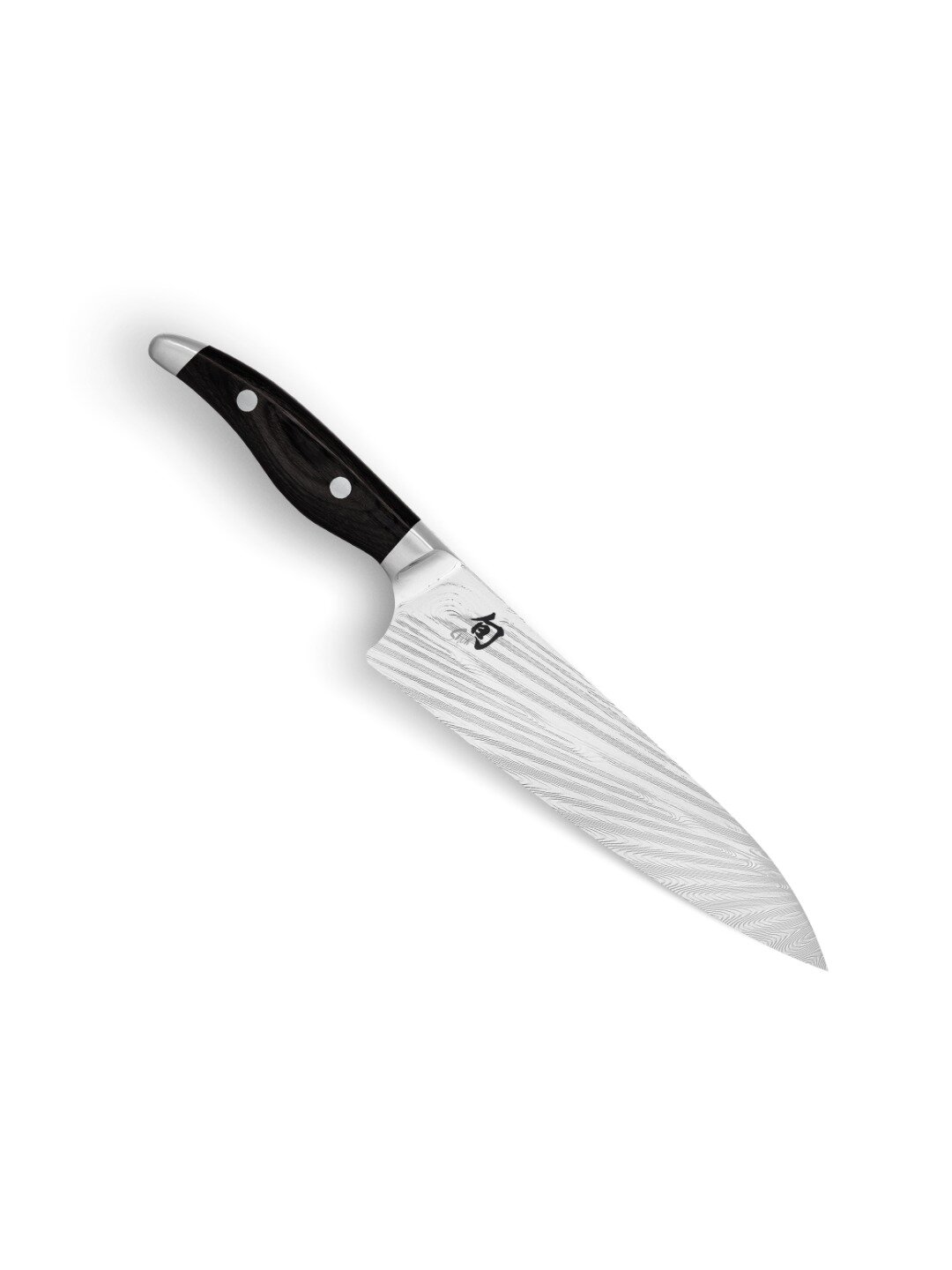 Нож поварской KAI Shun Nagare Black NDC-0706S, дамаск 72 слоя, клинок 20 см, 61 HRC