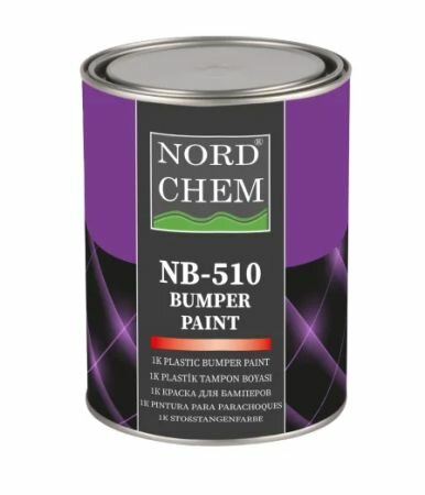 Краска структурная для бамперов NORDCHEM NB-510 черная матовая 1кг