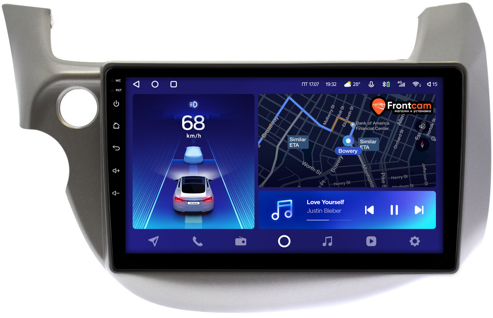 Штатная магнитола Honda Jazz 2 2008-2014 (левый руль) Teyes CC2 PLUS 6/128 10" RM-1067 Android 10 (4G-SIM, DSP, QLed)