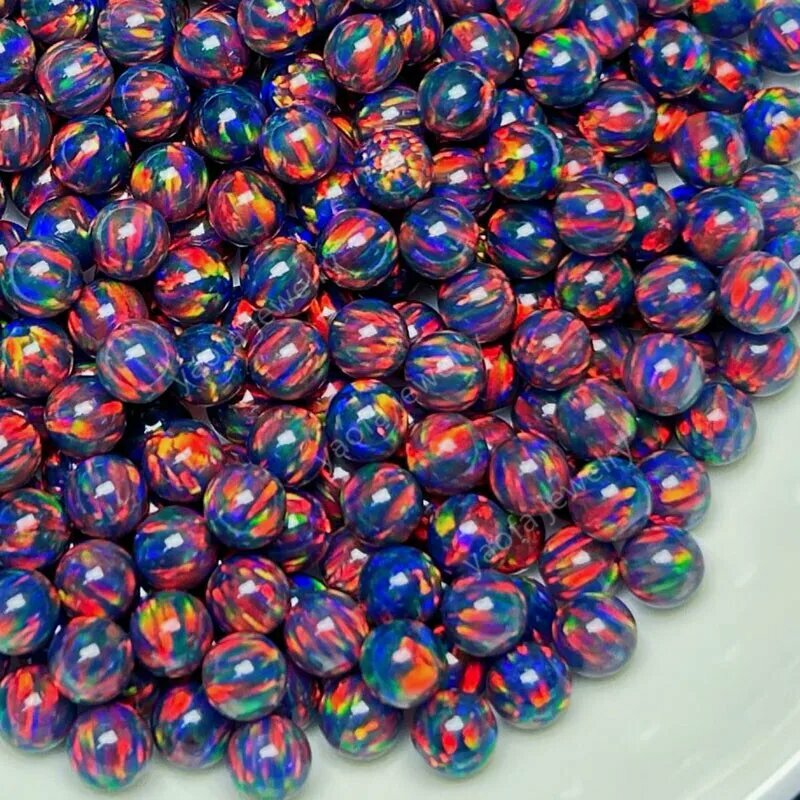Синтетические опаловые бусины 3 мм, 35 цветов, 10 шт. Without Hole, OP817