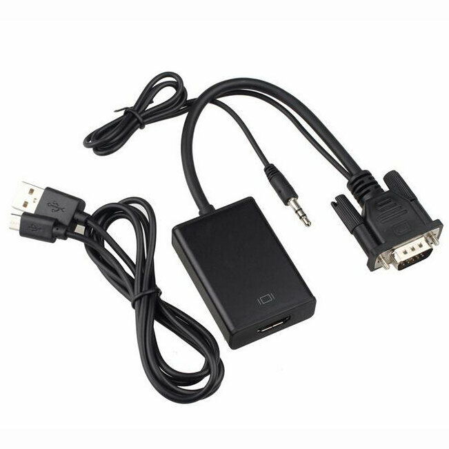Адаптер PALMEXX видеосигнала из VGA(m) в HDMI(f)