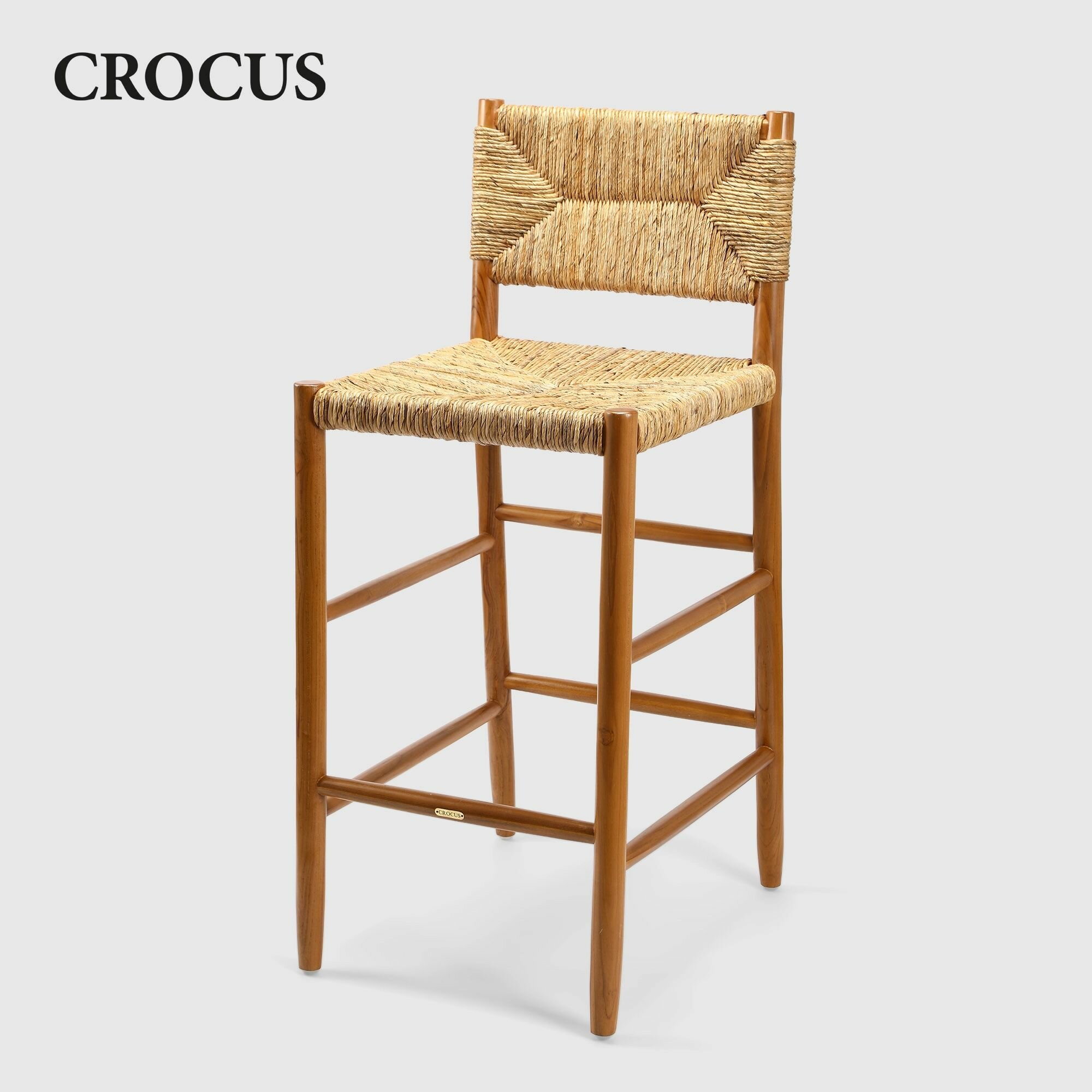 Стул барный Crocus Banana деревянный 50х45х107 см