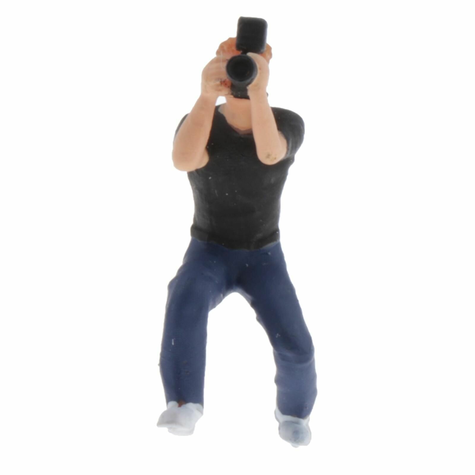 Миниатюрная фигурка фотографа, масштаб 1:87, для диорам, железных дорог, парков, декор