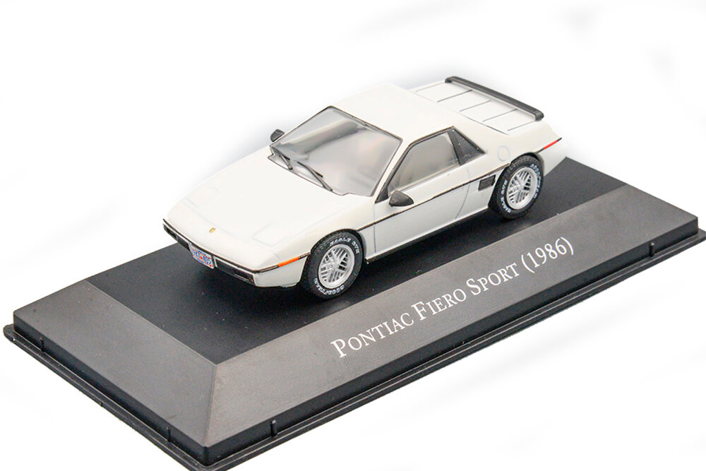 Модель коллекционная DEAGOSTINI Pontiac fiero 1986 white